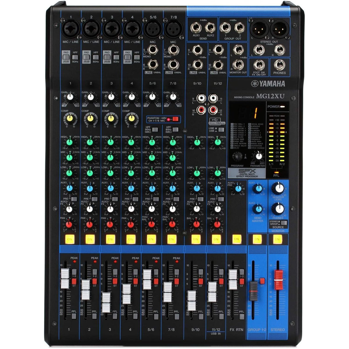 Yamaha MG12XU 12 Channel USB Mixer with Effects – Vaadan